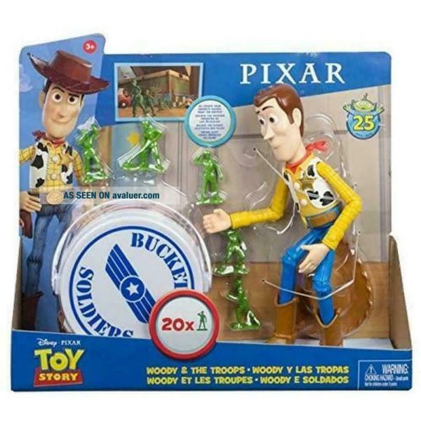 Pixar Disney Toy Story Woody & The Troops 2 - Pack Bucket O Soldiers ...