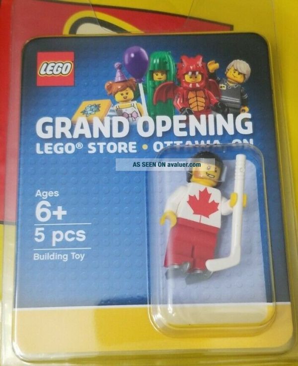 RARE Lego Store Grand Opening Ottawa Minifigure Unumbered Employee Only ...