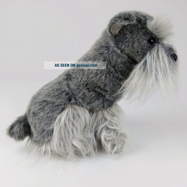 Douglas Cuddle Toy 13 " Fritz Salt & Pepper Realistic Schnauzer Gray ...