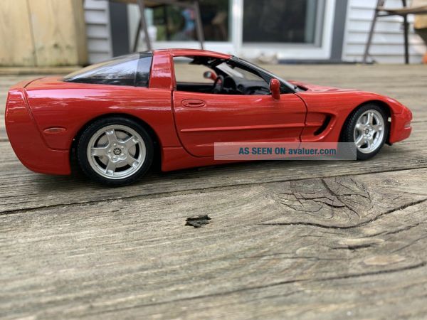 Burago 1997 Chevrolet Corvette C5 Red Die Cast Car 1:18 Scale Made In ...
