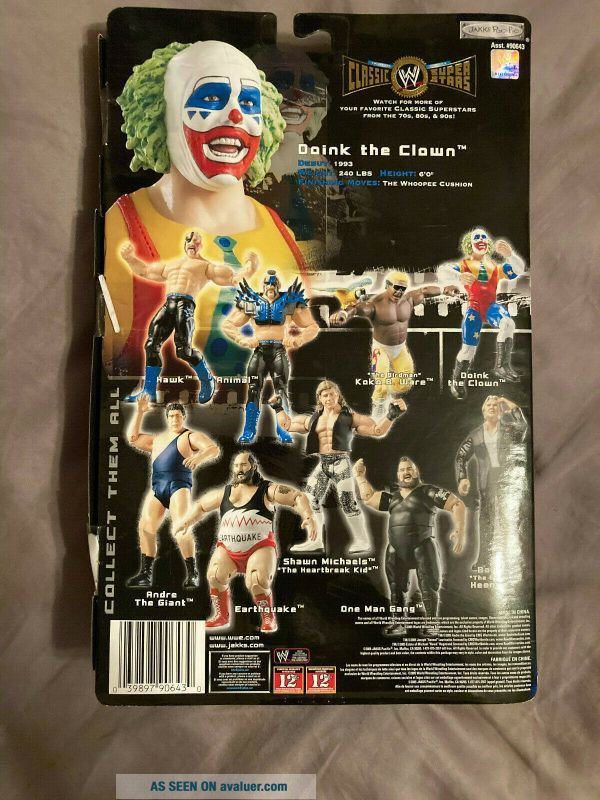 WWE Classic Stars Series 1 Doink The Clown Figure RARE NMC Never Opened ...