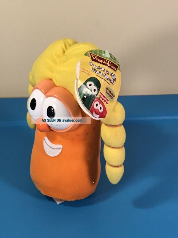 Fisher Price Veggie Tales Bounce N Talk Laura Carrot Plush 7 " Plush ...