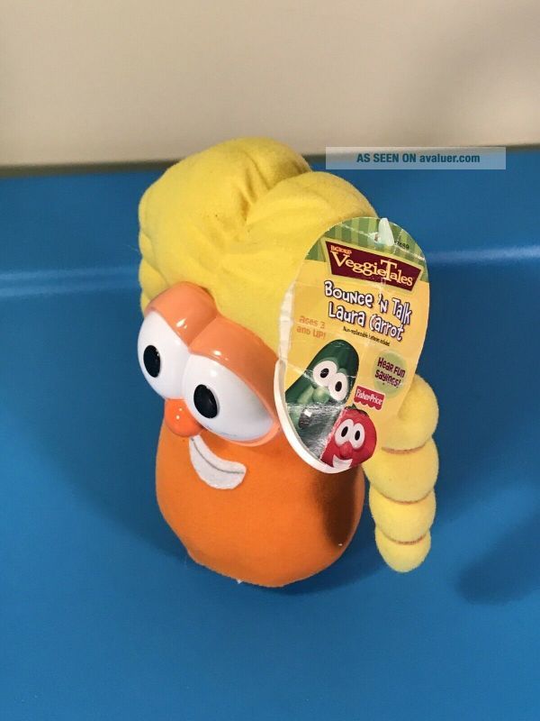 Fisher Price Veggie Tales Bounce N Talk Laura Carrot Plush 7 " Plush ...