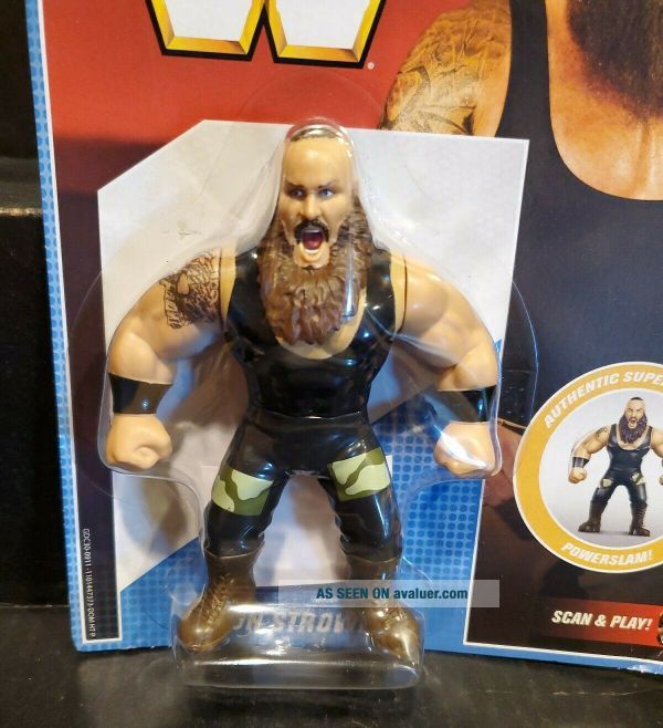 WWE Mattel Retro Series 8 BRAUN STROWMAN Monster Among Men Action ...