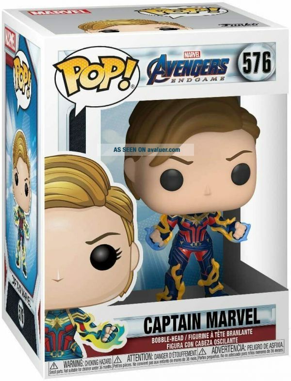 Funko Pop Marvel: Avengers Endgame - Captain Marvel With Hair Vinyl ...