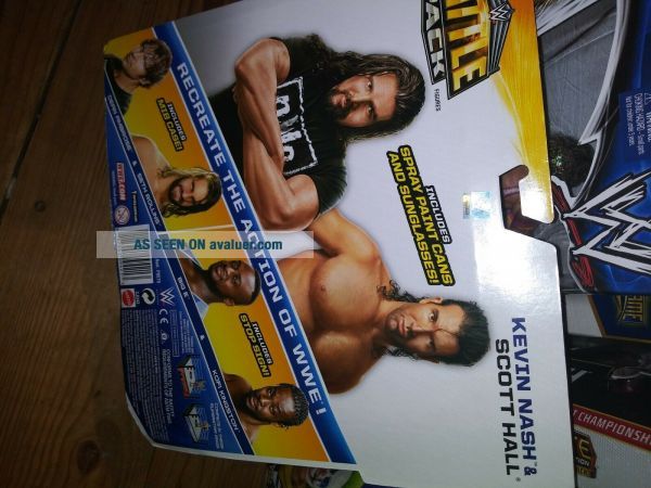 WWE Scott Hall And Kevin Nash NWO Mattel Battle Pack Figures MOC ...