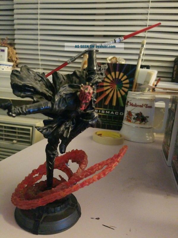 2005 HASBRO STAR WARS UNLEASHED DARTH MAUL LOOSE COMPLETE STATUE ACTION ...