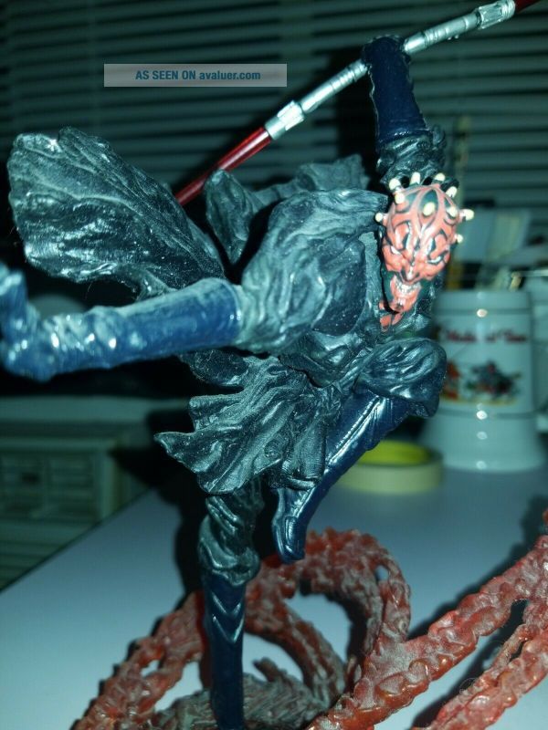 2005 HASBRO STAR WARS UNLEASHED DARTH MAUL LOOSE COMPLETE STATUE ACTION ...