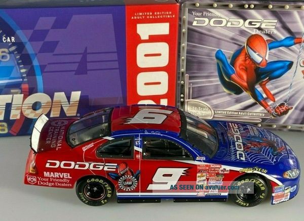 Bill Elliott 9 Dodge Spider - Man 2001 Intrepid R/T 1:24 Scale Action ...