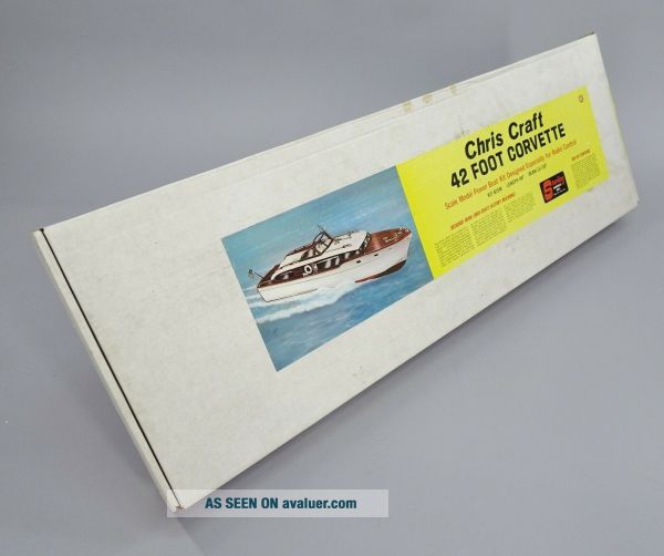 Vintage Chris Craft 42 Foot Corvette Balsa Wood Model, Sterling Models ...