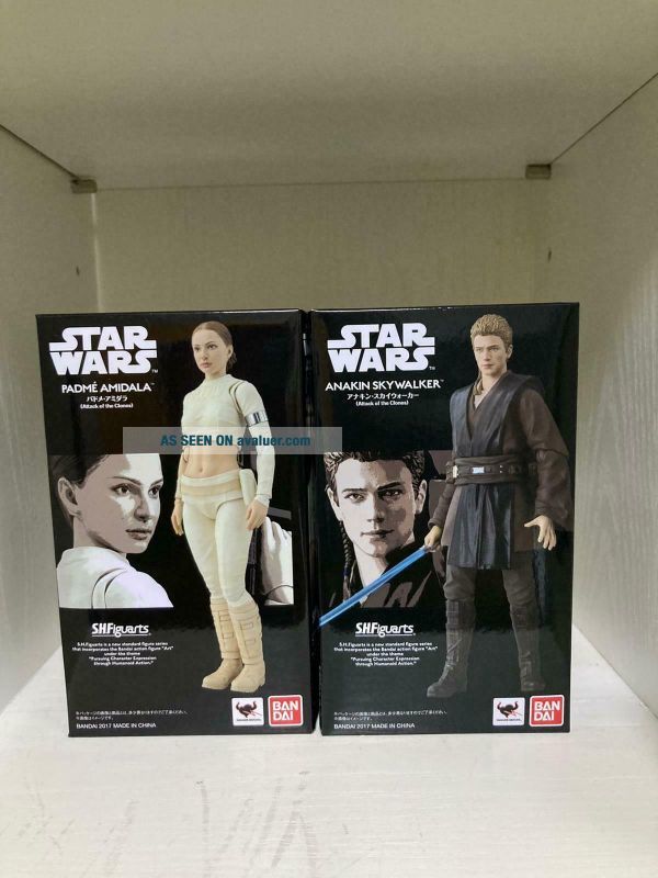 S. H. Figuarts Padme Amidala And Anakin Skywalker Attack Of The Clones ...