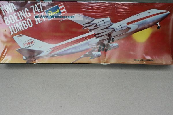 TWA Boeing 747 Jumbo Jet Model Revell 1974 1/144 Scale H - 136 (352 ...
