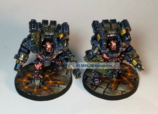 Warhammer 40k. 2 Alternative Obliterators Chaos Space Marines. PAINTED ...
