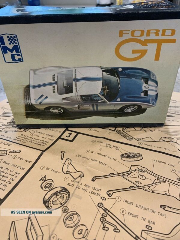 VINTAGE IMC FORD GT CAR MODEL KIT HARD TO FIND | #33108694