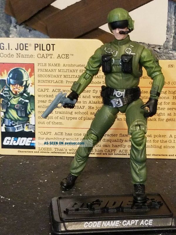 GI JOE 2008 CAPT ACE SKYSTRIKER PILOT 100 & CARD 25th AIR COMMAND ...