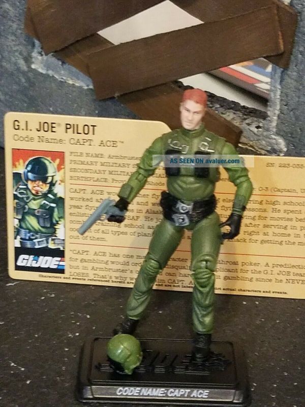 GI JOE 2008 CAPT ACE SKYSTRIKER PILOT 100 & CARD 25th AIR COMMAND ...