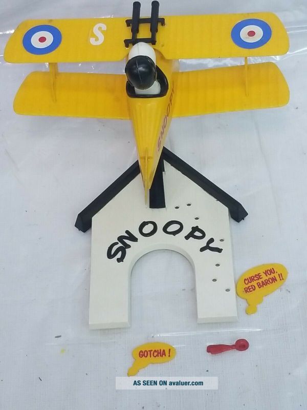Built Snoopy And His Sopwith Camel Biplane Model By Monogram - 1970s ...