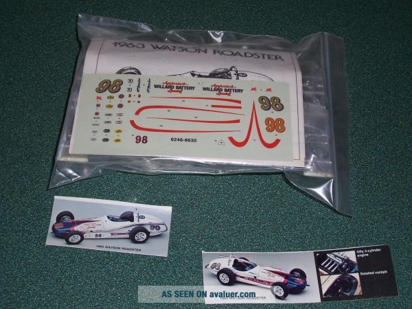 1/25 AMT 98 1963 Watson Roadster Indy Car Bag Kit | #33140659
