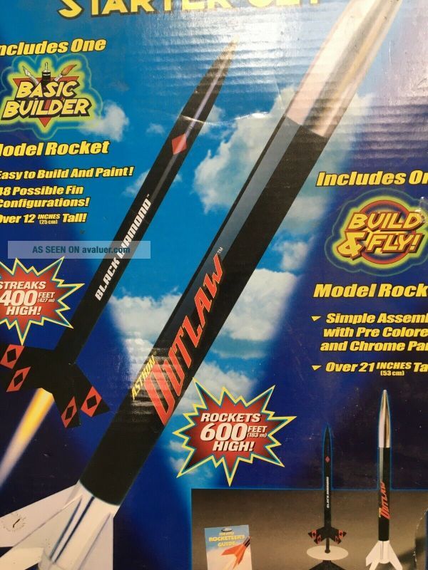 Estes 1452 Launchables Flying Model Rocket Starter Set 2x Rockets ...