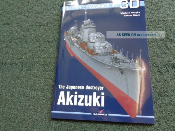 Kagero 16022 - Ww2 Japanese Destroyer Akizuki, Drawings In 3D, Book ...