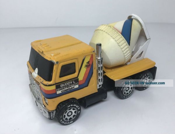 Vintage 1980 Buddy L Construction Company Cement Mixer Truck Mack Die ...