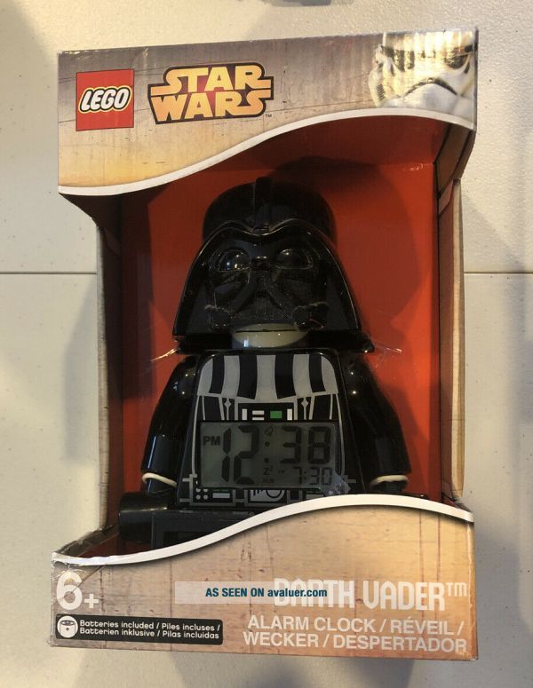 LEGO Kids Star Wars Darth Vader Mini - Figure Alarm Clock Digital ...