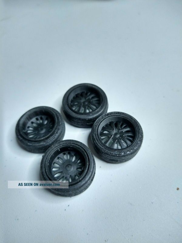 1/24 1/25 Scale Model Car Parts 3d Printed Wheels, Rubber Tires 17 ...