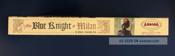 RARE 1963 AURORA ' THE BLUE KNIGHT OF MILAN ' PLASTIC MODEL KIT [BOX ...