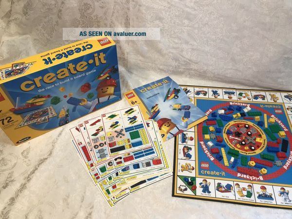 LEGO Create It The Race To Build It Board Game Roseart 03093 Complete ...