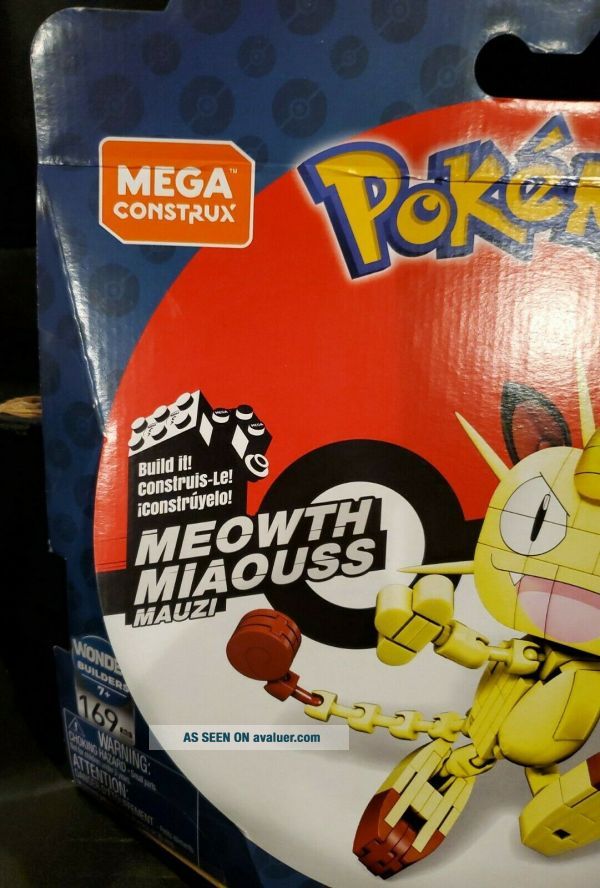 Mega Construx Pokemon Meowth Build It Set Building Blocks | #33311358