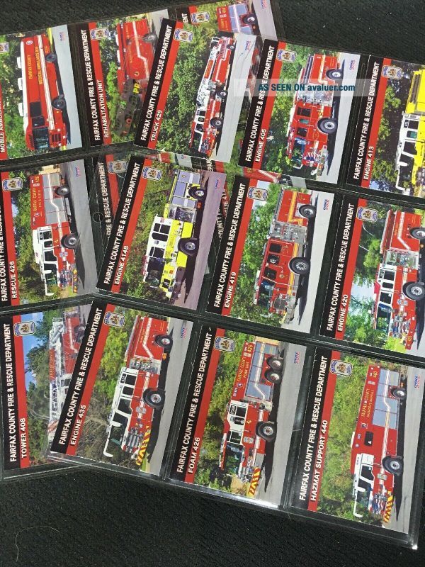 Fairfax County Fire And Rescue Department Fire Truck Cards | #33236807