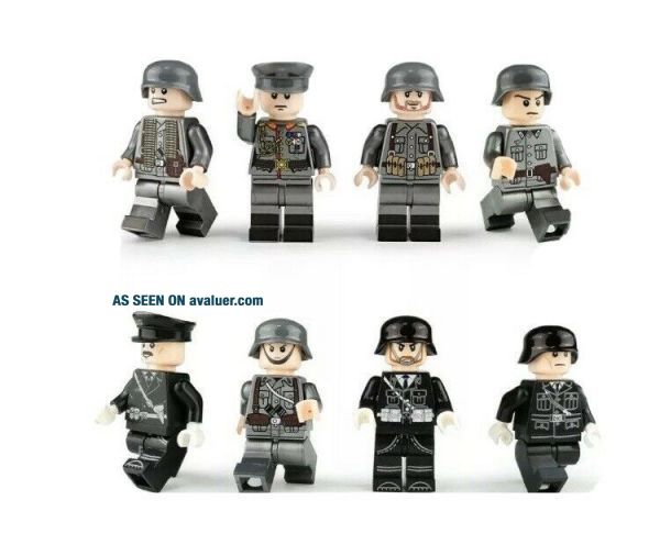 WW2 German Military Officers Minifigures Minifig Police Soldiers Army ...