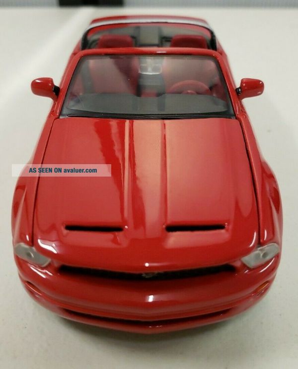 Maisto Ford Mustang GT Concept 1/24 Scale Diecast Car Red Convertible ...