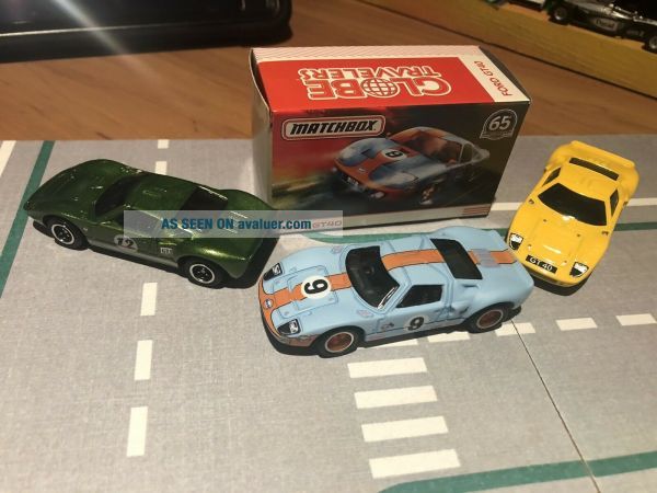 Matchbox 3 X Ford GT40 GT Sports Car Le Mans 1/72, 1:64 2014 Mattel ...