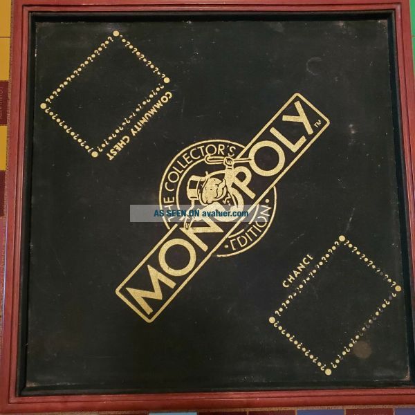 Franklin Monopoly Board Game Deluxe Collectors Edition Solid Wood ...