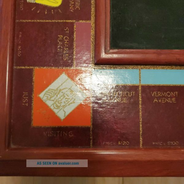 Franklin Monopoly Board Game Deluxe Collectors Edition Solid Wood ...