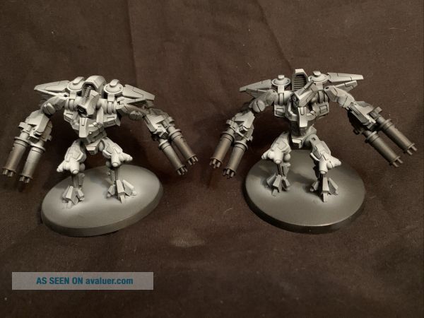 Warhammer 40k Forgeworld Tau XV9 Hazard With Twin Burst Cannon. 2 ...