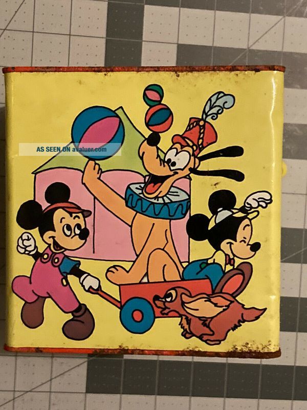 1950’s VINTAGE MICKEY MOUSE JACK IN THE BOX CARNIVAL Toys Walt Disney ...