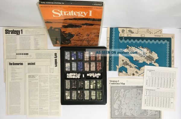 1971 SPI Strategy 1 Simulation War Game Strategic Warfare 350 BC To ...