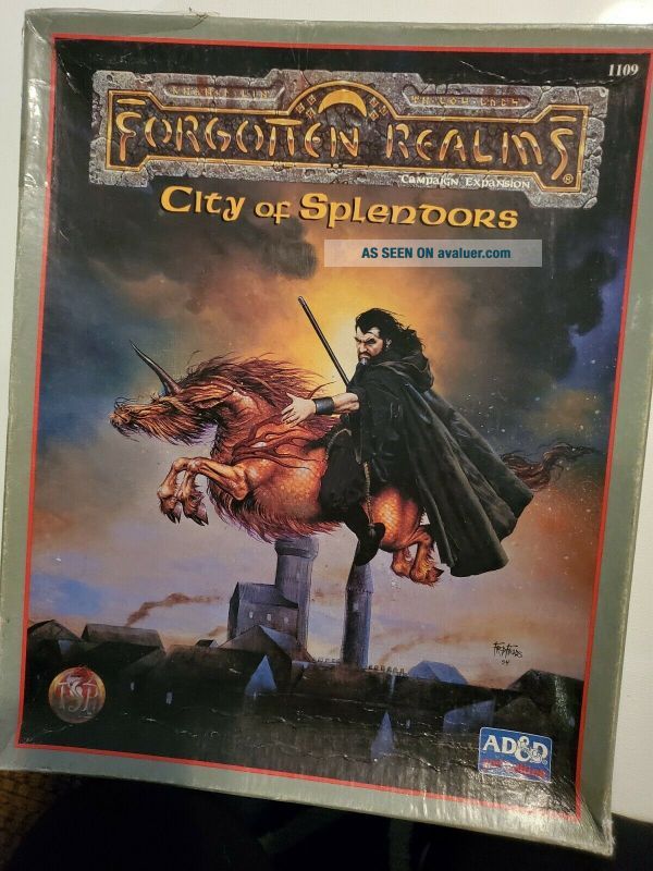 AD&D Forgotten Realms Campaign Expansion Box Set City Of Splendors ...