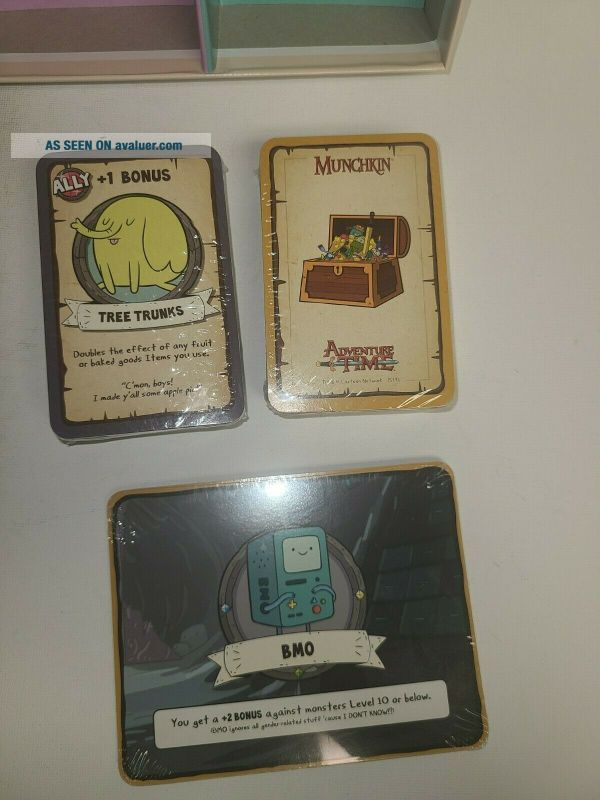 Munchkin Adventure Time Steve Jackson Games DIE IS MISSING, CARDS ...