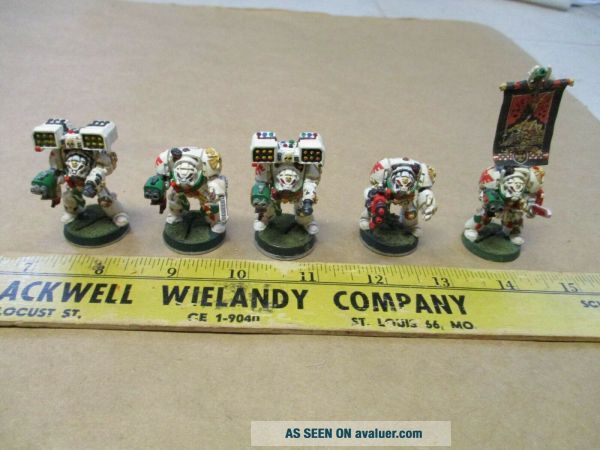 Warhammer 40k WH40K Deathwing Terminator Dark Angels White Squad ...