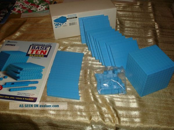 Blue Base Ten Starter Set Math Manipulatives Blocks Education Learning ...