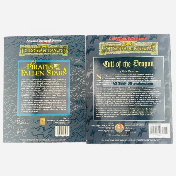 Advanced D & D TSR 2nd Edition Forgotten Realms Pirates & Cult Of The ...