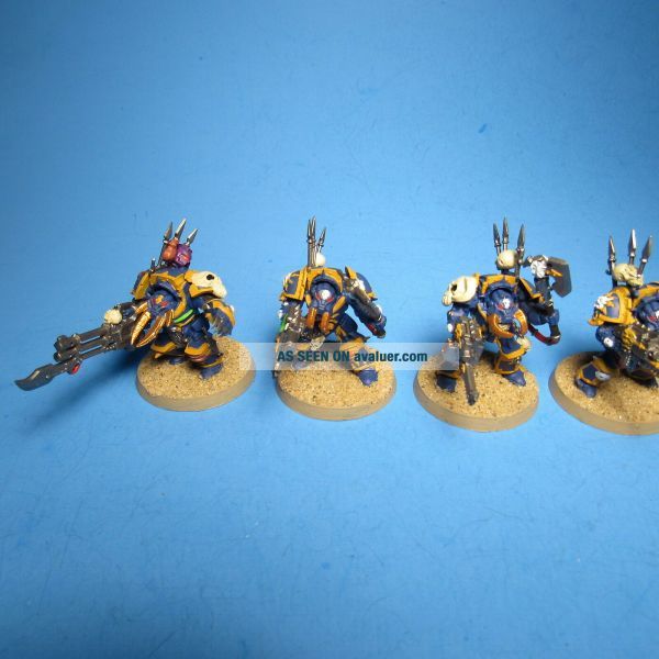 GW Warhammer 40K Chaos Space Marine Terminators X5 Painted Plastics B8b ...