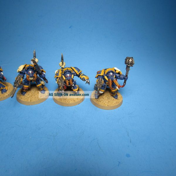 GW Warhammer 40K Chaos Space Marine Terminators X5 Painted Plastics B8b ...