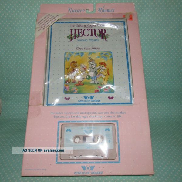 Talking Mother Goose Worlds Of Wonder THREE LITTLE KITTENS Book/Tape In ...