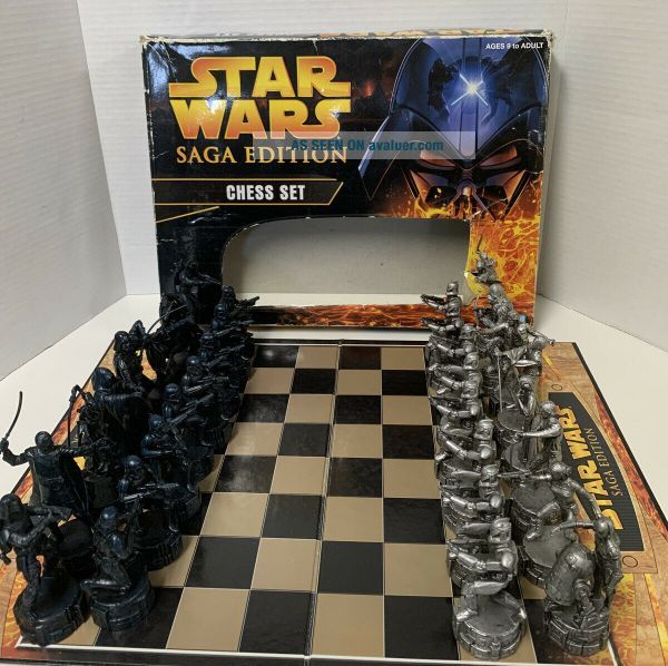 Star Wars Saga Edition Chess Set Parker Brothers Board Game Hasbro 2004 ...