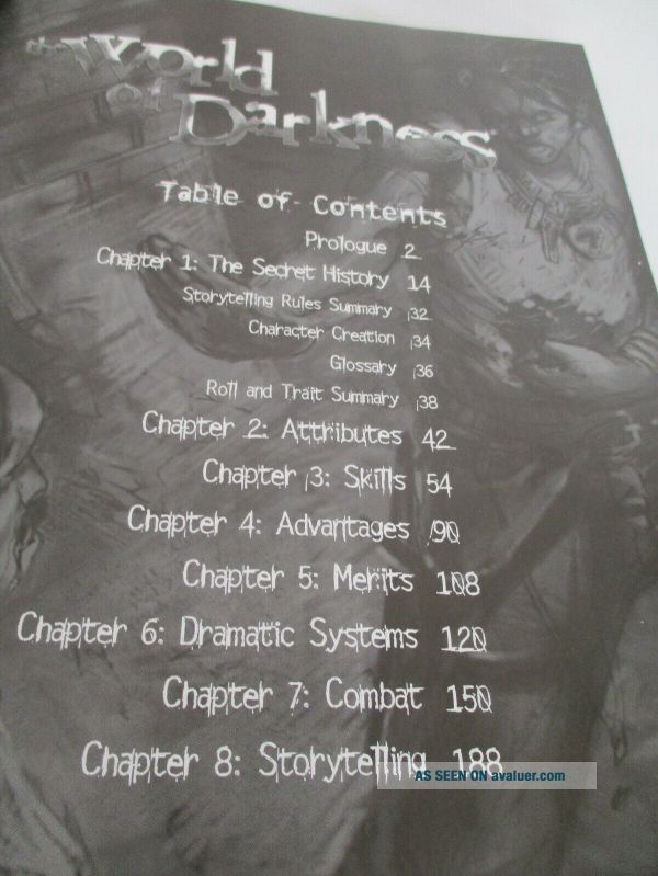The World Of Darkness Storytelling System Rulebook By White Wolf Game ...