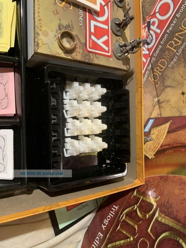 MONOPOLY Lord Of The Rings TRILOGY Edition Board Game COMPLETE With ...